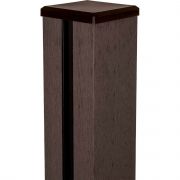 GroJa poteau de clôture à lames BPC gris anthracite