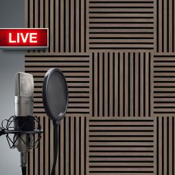 Panneau acoustique mural FibroTech SQUARE Oiled Oak