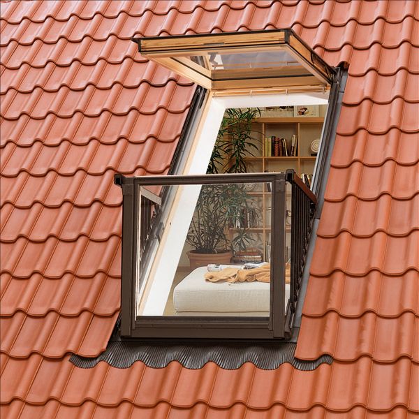 CABRIO VELUX GDL Verrière balcon en bois ENERGIE PLUS