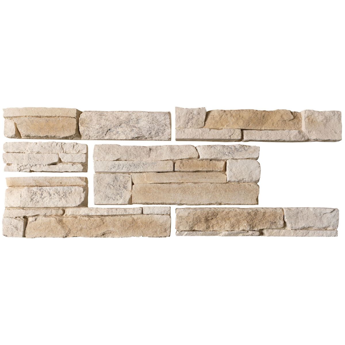 Plaque de parement Orsol Rocky Mountain, aspect pierre naturelle