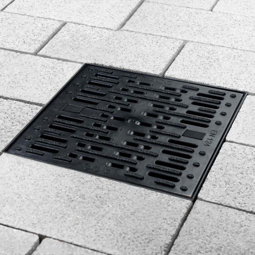 Siphon extérieur ACO Self Europoint avec grille Microgrip