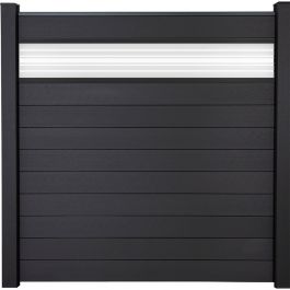 Clôture à lames Solid GroJa panneau de confidentialité et insert design ...