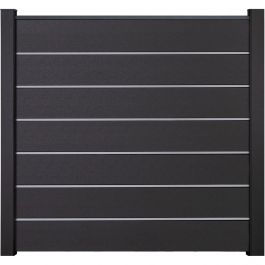 Clôture GroJa Solid Grande Premium gris anthracite palissade