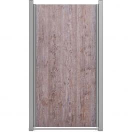 Panneau clôture occultant GroJa Premo HPL aspect bois