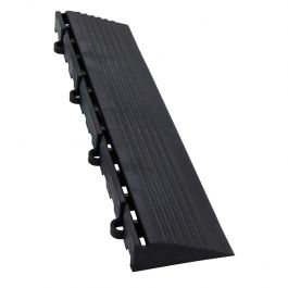 florco dalle de terrasse click partie latérale pelouse noir