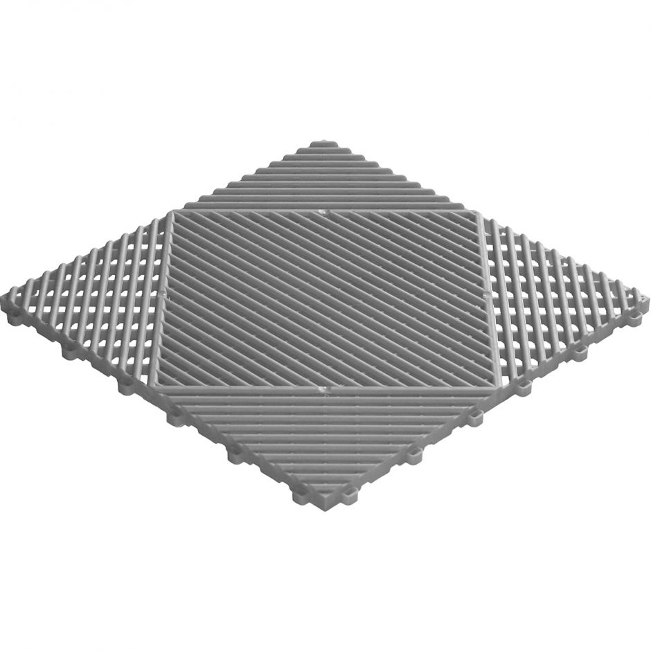 florco dalle de terrasse click PVC classic argent | BENZ24