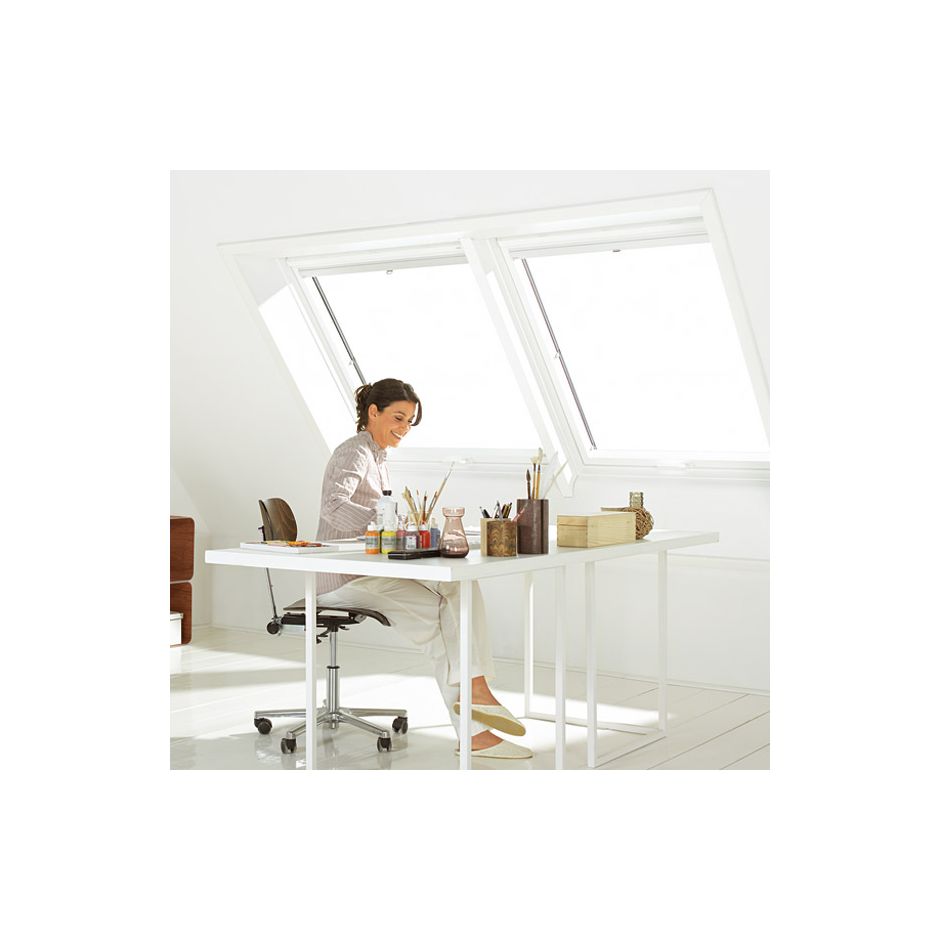 Fenêtre de toit VELUX Verrière DUO PVC THERMO blanc