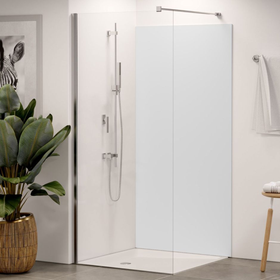 Panneau mural douche aluminium composite Winwall Basics blanc
